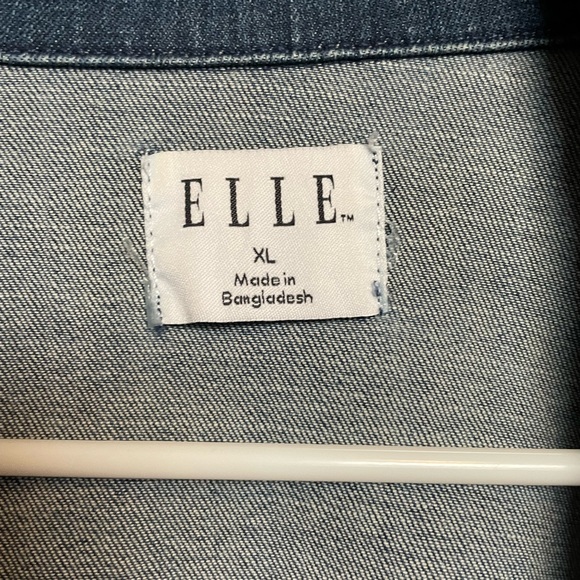 Elle | Jackets & Coats | Elle Xl Denim Jacket Like New | Poshmark